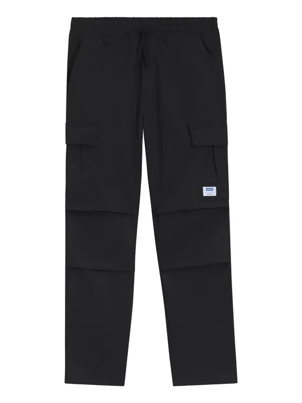 Hugo Relaxed-fit Ripstop Trousers - Black