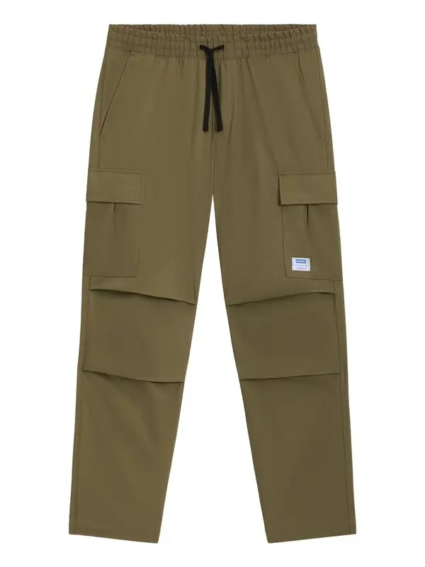 Hugo Relaxed-fit Ripstop Trousers - Light Green