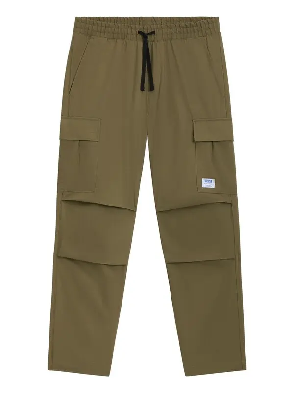 Hugo Relaxed-fit Ripstop Trousers - Light Green