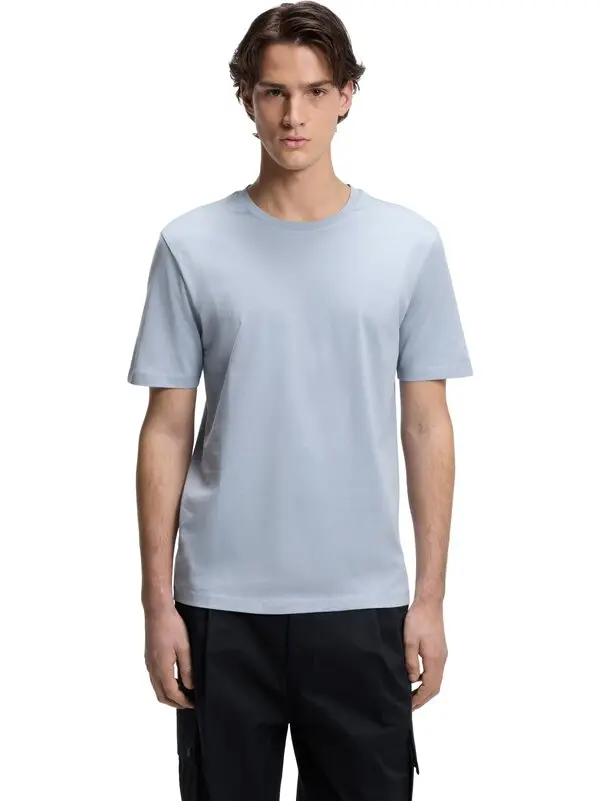 Hugo Slim-fit T-shirt With Mercerised Cotton - Purple
