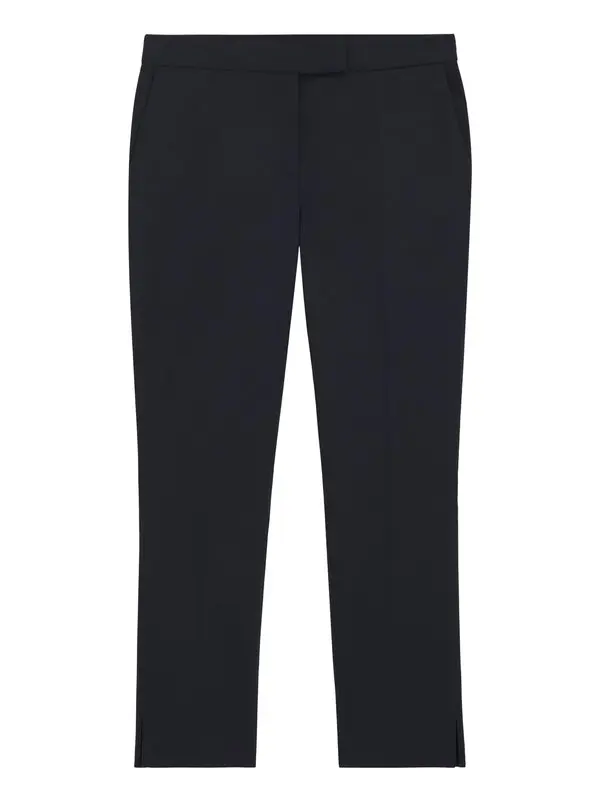 BOSS Slim-fit Cropped Trousers - Dark Blue