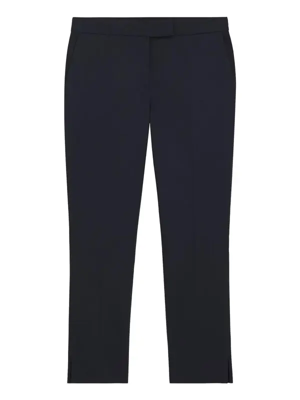 BOSS Slim-fit Cropped Trousers - Dark Blue