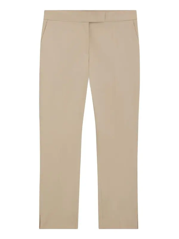 BOSS Slim-fit Cropped Trousers - Light Beige