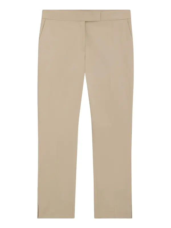 BOSS Slim-fit Cropped Trousers - Light Beige