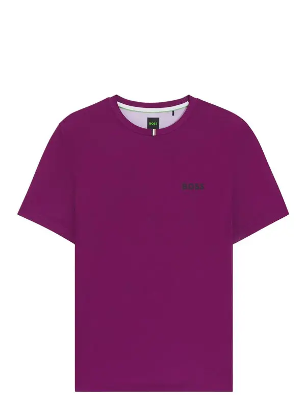 BOSS Odour-control Slim-fit T-shirt In Stretch Piqu - Pink