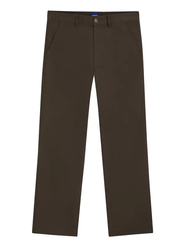 Hugo Regular-fit Trousers - Dark Brown