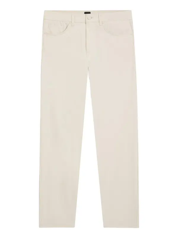 BOSS Delaware Slim-fit Twill Trousers - White