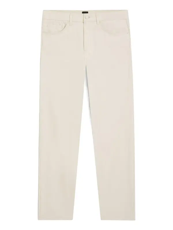 BOSS Delaware Slim-fit Twill Trousers - White