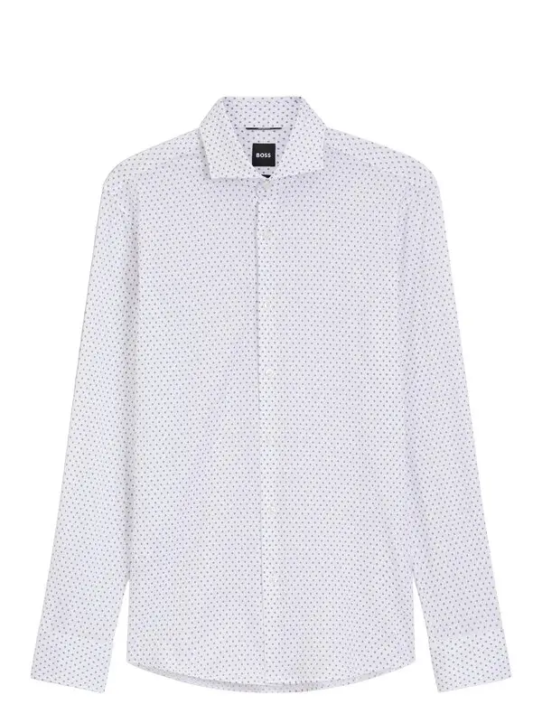 BOSS Printed Slim-fit Shirt In Performance-stretch Jersey - Patterned
