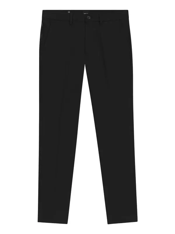 BOSS Slim-fit Stretch-cotton Blend Pants - Black