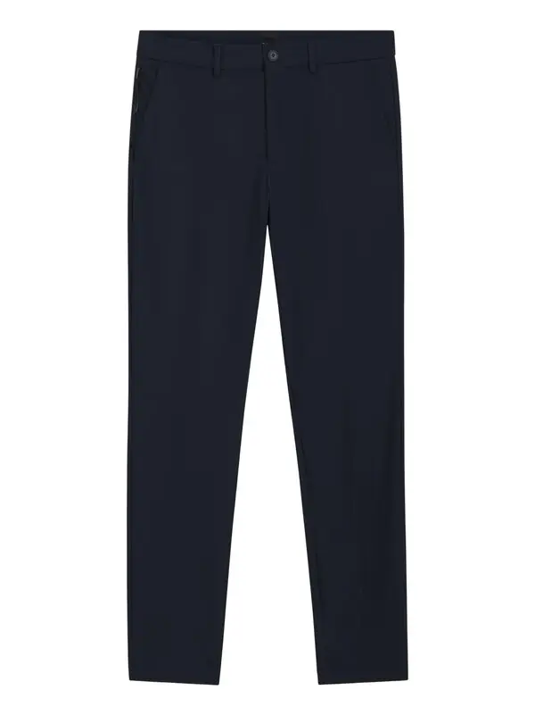 BOSS Slim-fit Cotton-blend Twill Pants - Dark Blue
