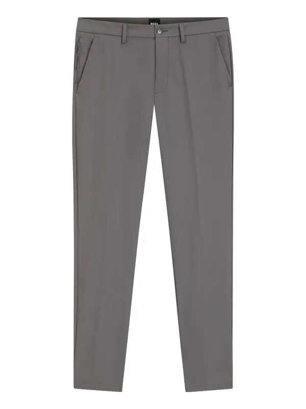 BOSS Slim-fit Stretch-cotton Blend Pants - Dark Grey