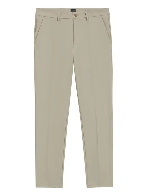 BOSS Slim-fit Stretch-cotton Blend Pants - Light Beige