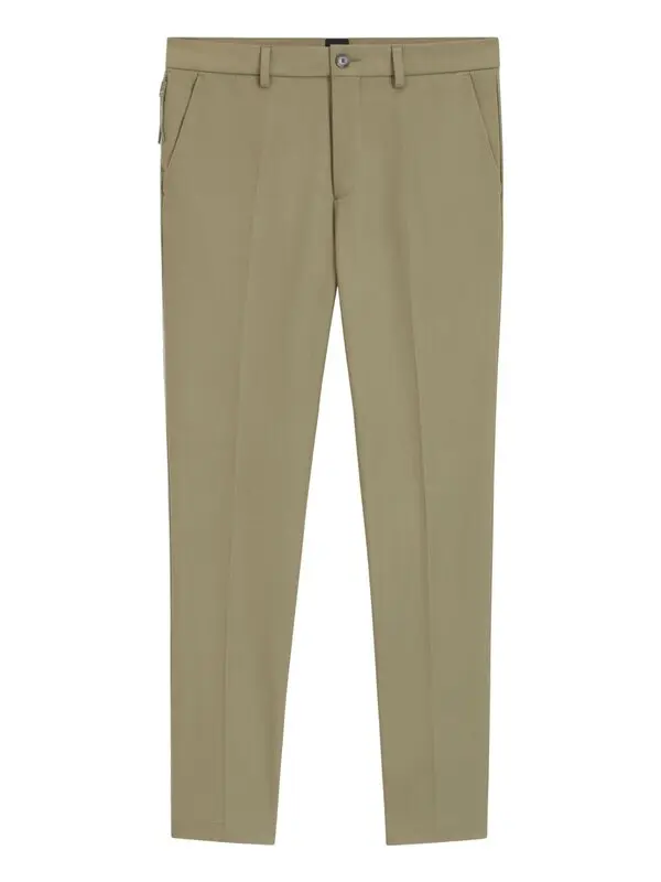 BOSS Slim-fit Stretch-cotton Blend Pants - Light Green