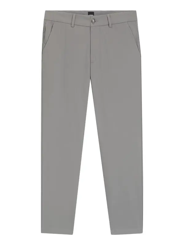 BOSS Slim-fit Stretch-cotton Blend Pants - Light Grey