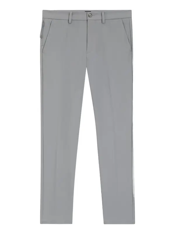 BOSS Slim-fit Cotton-blend Twill Pants - Silver