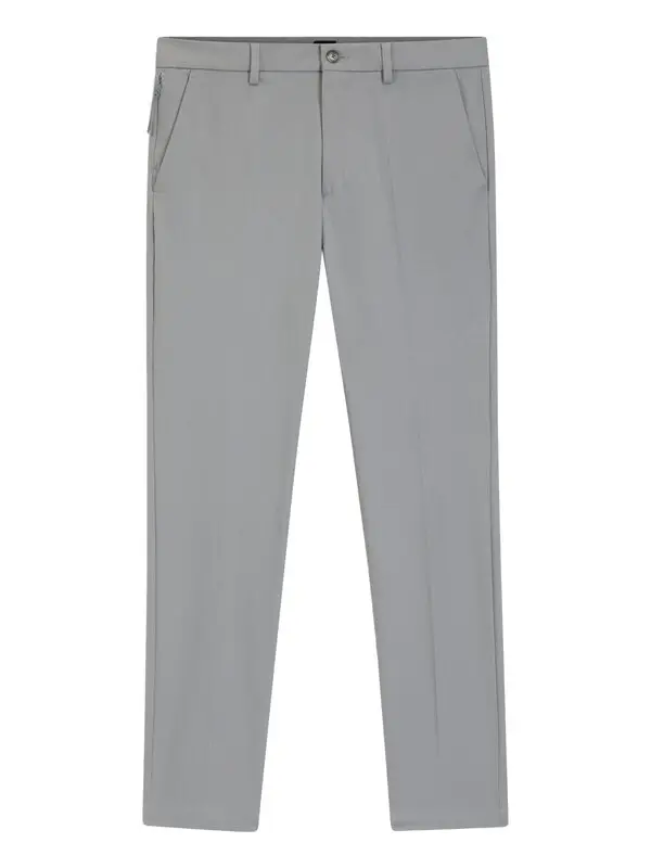 BOSS Slim-fit Stretch-cotton Blend Pants - Silver