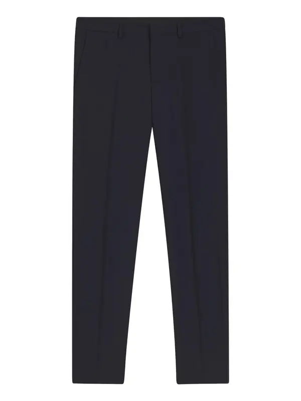 Hugo Extra-slim-fit Virgin Wool Trousers - Dark Blue
