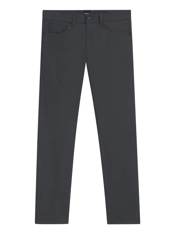 BOSS Delaware Slim-fit Trousers - Dark Grey