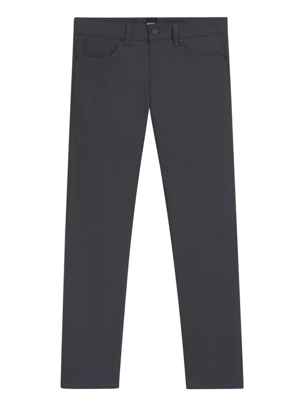 BOSS Delaware Slim-fit Trousers - Dark Grey