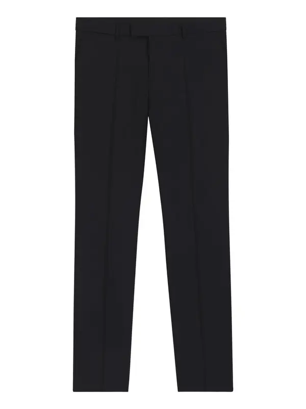 BOSS Slim-fit Trousers In Virgin Wool - Dark Blue
