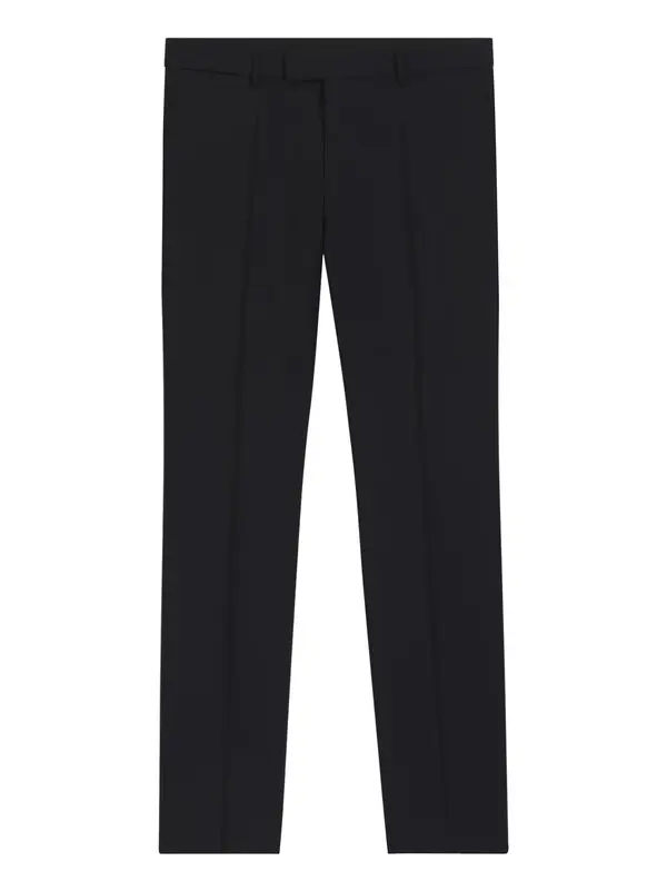 BOSS Slim-fit Trousers In Virgin Wool - Dark Blue