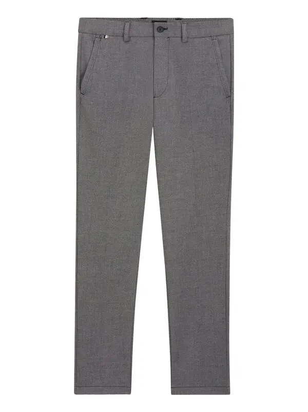 BOSS Slim-fit Dobby Trousers - Grey
