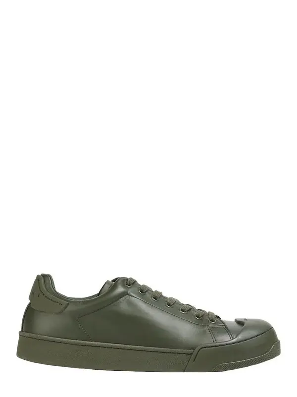 Marni Dada Leather Sneakers - Army Green
