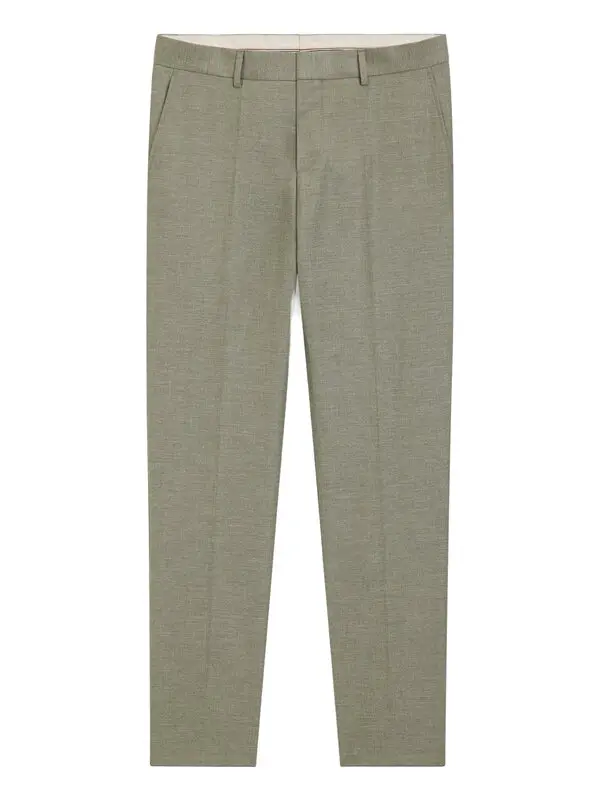 BOSS Patterned Slim-fit Trousers - Green