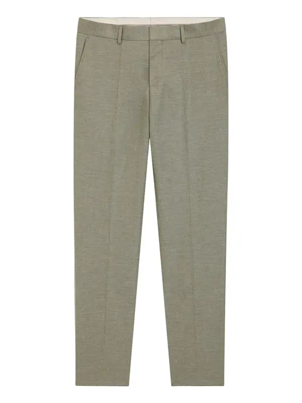BOSS Patterned Slim-fit Trousers - Green