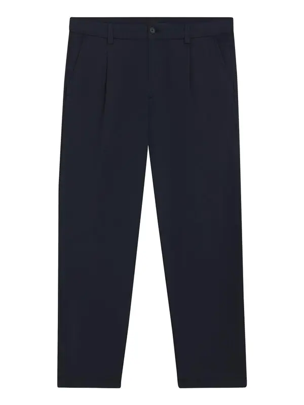 BOSS Tapered-fit Trousers - Dark Blue