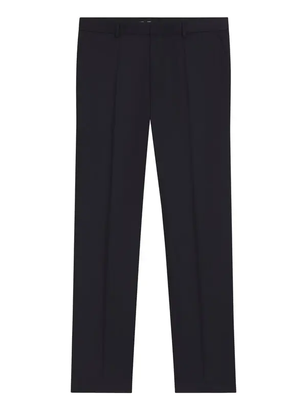 BOSS Regular-fit Trousers In Virgin-wool Serge - Dark Blue