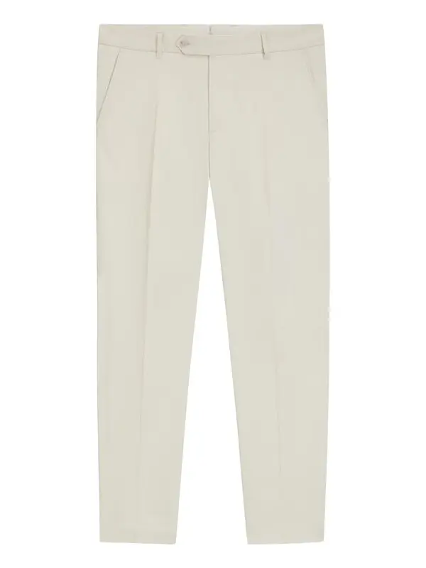 BOSS Tapered-fit Trousers In Stretch Fabric - White