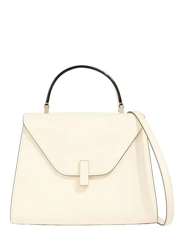 VALEXTRA Iside Pebbled-leather Tote - Ivory