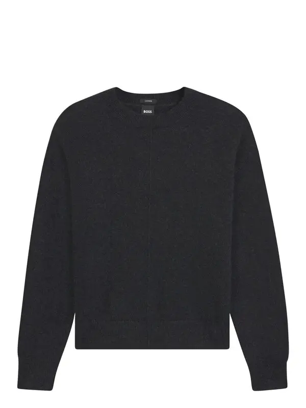 BOSS Cashmere Knitted Sweater - Black