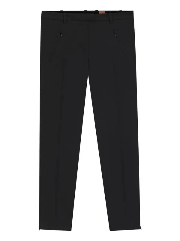 BOSS Slim-fit Cropped Trousers - Black