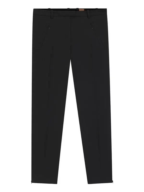 BOSS Slim-fit Cropped Trousers - Black