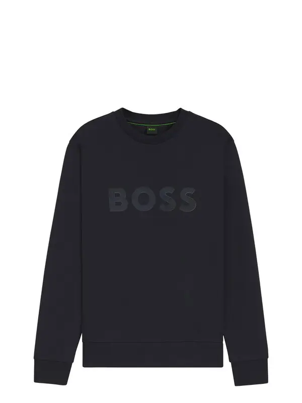 BOSS Stretch Cotton Sweatshirt - Dark Blue