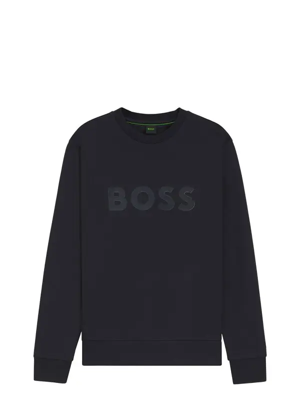 BOSS Stretch Cotton Sweatshirt - Dark Blue