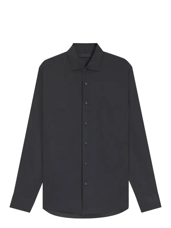 BOSS Beckham X Regular-fit-shirt In Linen - Dark Blue