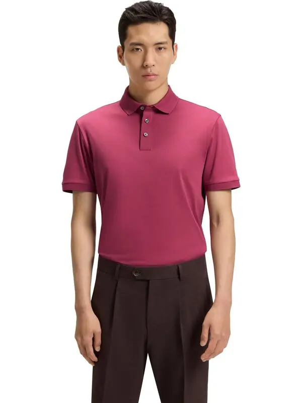 BOSS Regular-fit Polo Shirt In Mercerized Italian Cotton - Pink