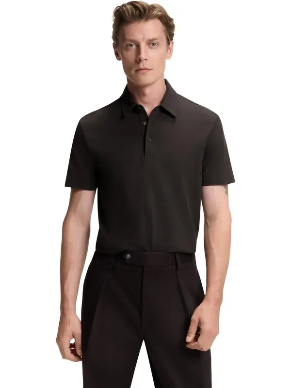 BOSS Beckham X Polo Shirt In Cotton And Silk - Light Brown
