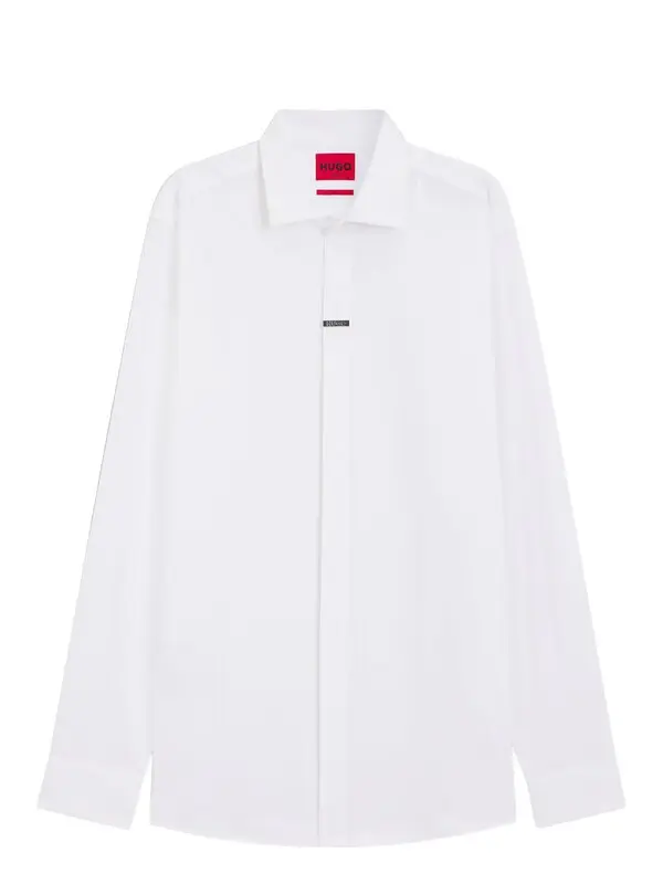 Hugo Modern-fit Shirt In Stretch Cotton - White