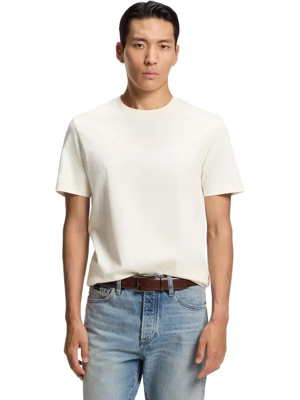 BOSS Regular-fit T-shirt In Mercerized Cotton - White