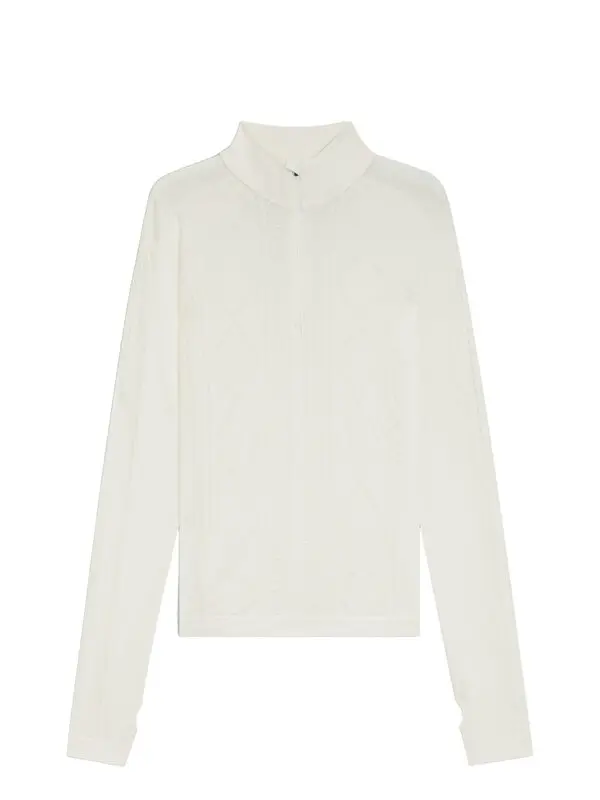 BOSS Ski Zip-neck Base-layer Sweatshirt - White