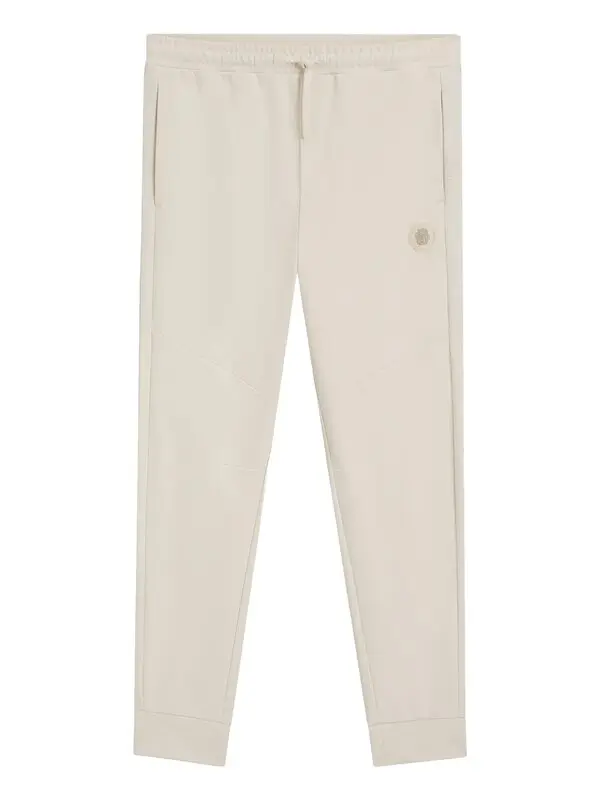 BOSS Cotton-blend Tracksuit Bottoms With Double B Monogram - White