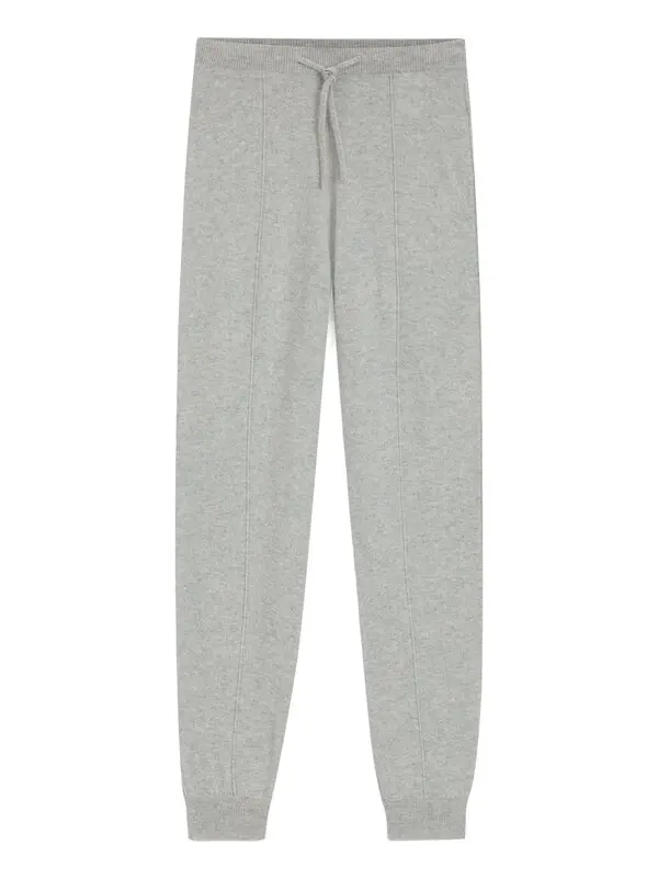 BOSS Cashmere Tracksuit Bottoms - Light Grey