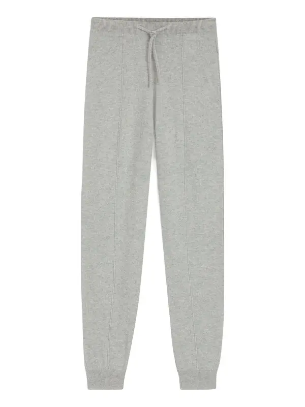 BOSS Cashmere Tapered Fit Track Pants - Light Grey