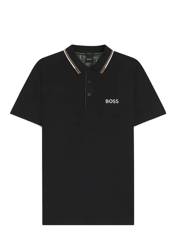 BOSS Active Paddy Regular-fit Polo Shirt In Quick-dry Stretch Pique - Black