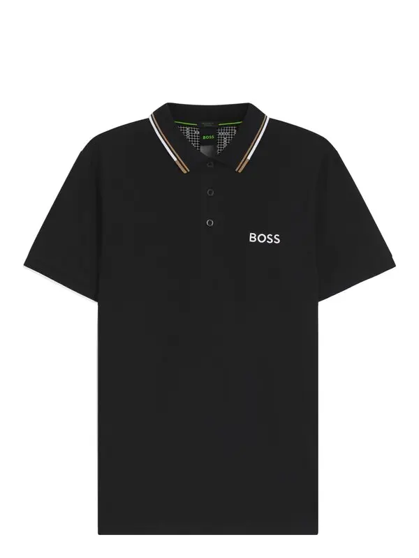 BOSS Active Paddy Regular-fit Polo Shirt In Quick-dry Stretch Pique - Black